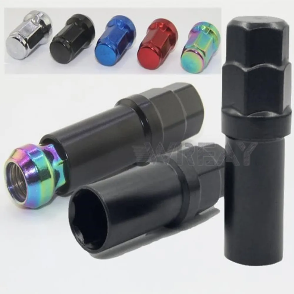 Black-7-Sided-Spline-Tuner-Lug-Nut-Locking-Socket-Key-Removal-Steel ...