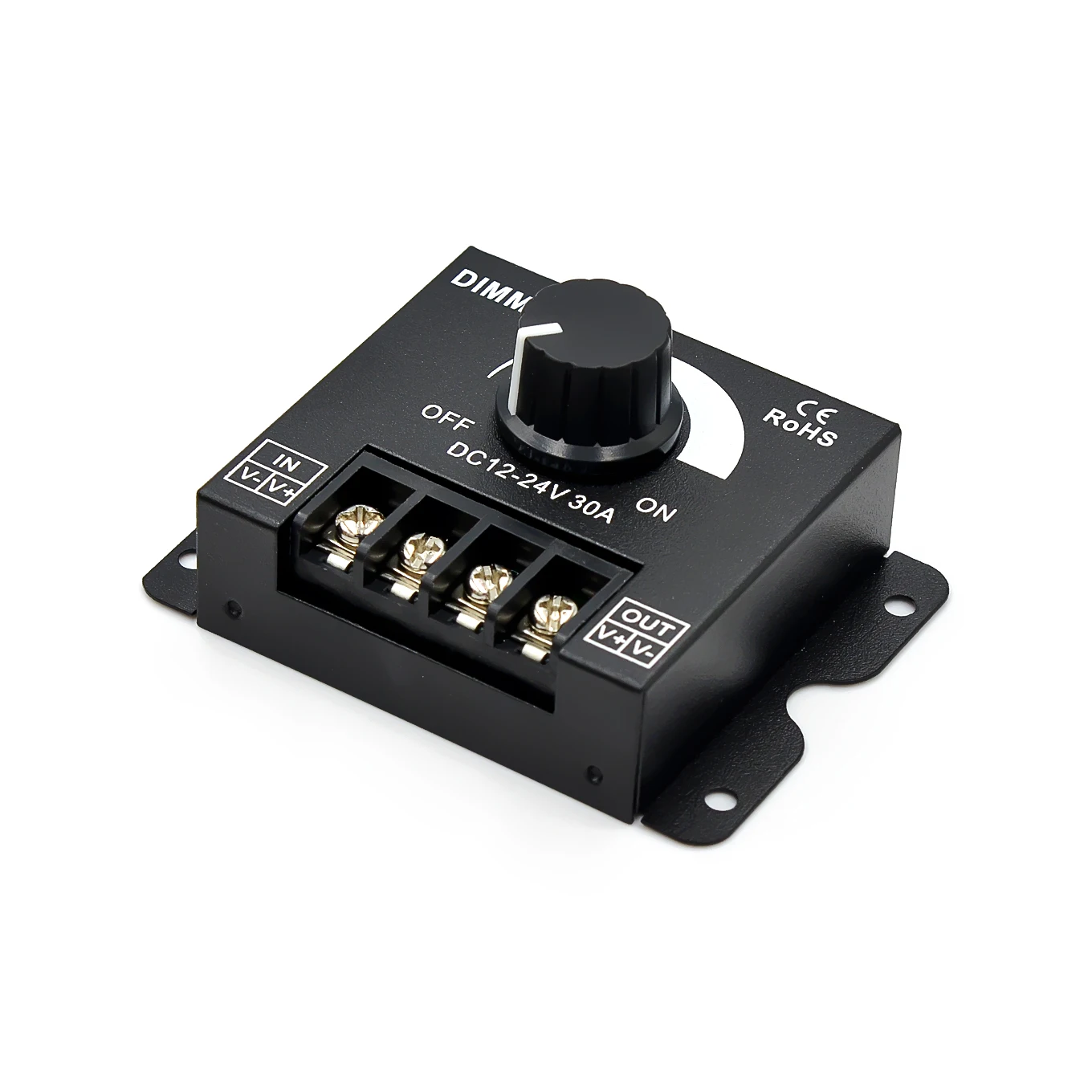 DC12-24V 30A Knob Dimmer Brightness Adjustment Stepless Dimming Switch ...