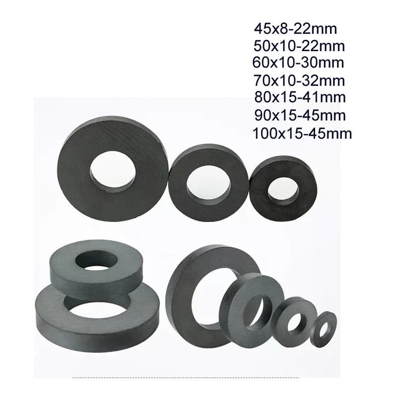 Ferrite-Ring-Magnet-D45-100mm-Heavy-Duty-Ceramic-Magnets-for-Industry-Circular-magnetic-coils ...