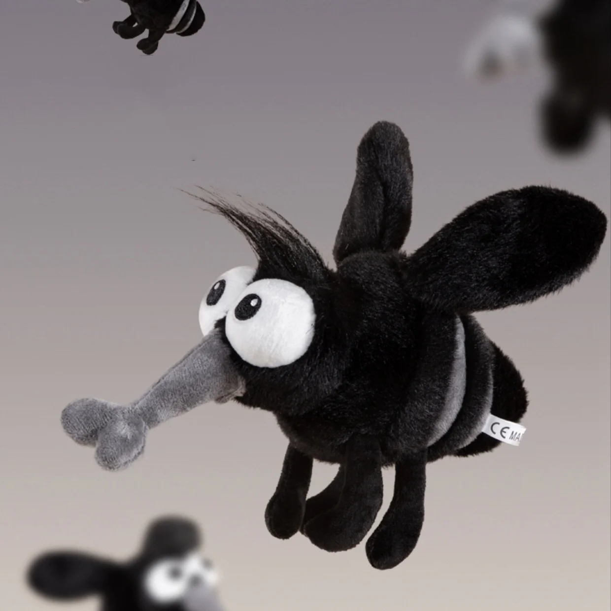 13cm/25cm Summer Mosquito Plush Cute Stuffed Bug with Angry Face Funny ...