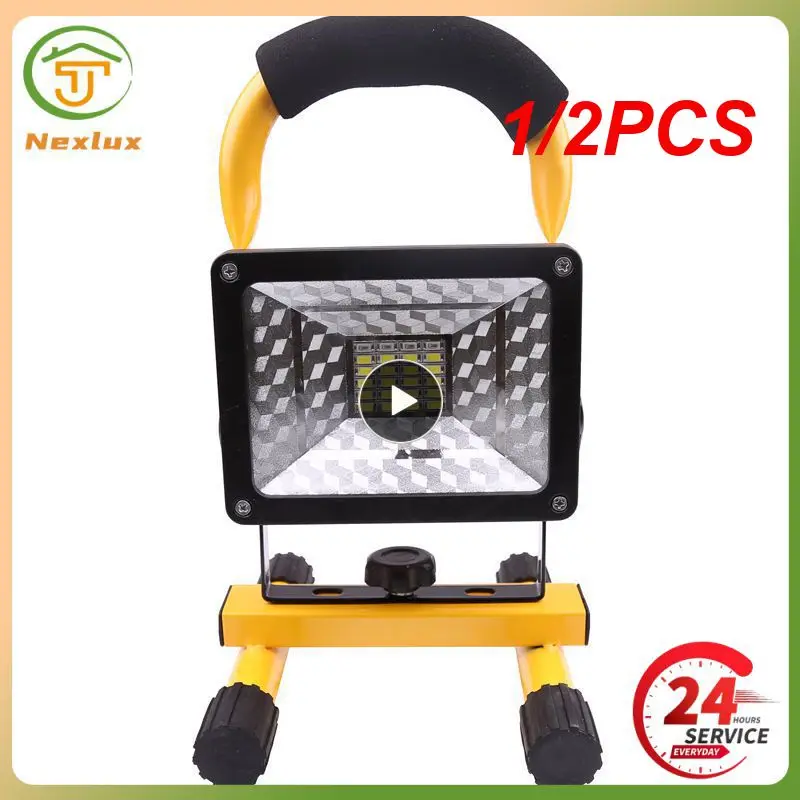 1-2PCS-LED-Workight-Rechargeable-Portable-Spotlight-Searchlight-Outdoor ...