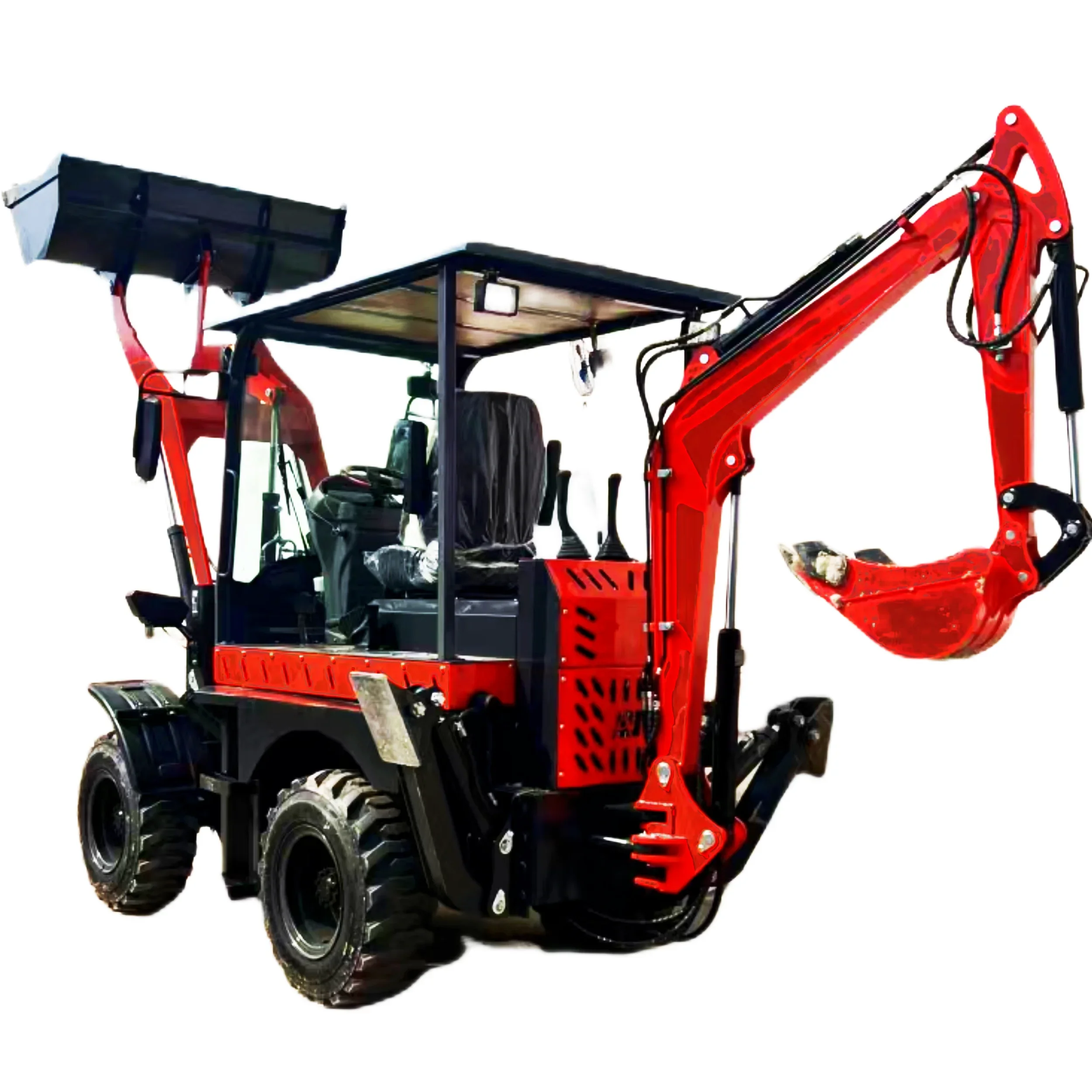 Factory-Mini-Backhoe-Loader-1-Ton-0-1-CBM-Chinese-4x4-Wheeled-360 ...