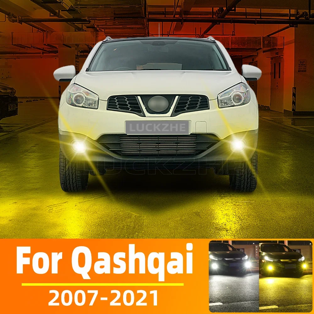 2Pcs Car LED Fog Lamp For Nissan Qashqai J10 J11 2007-2018 2019 2020 ...