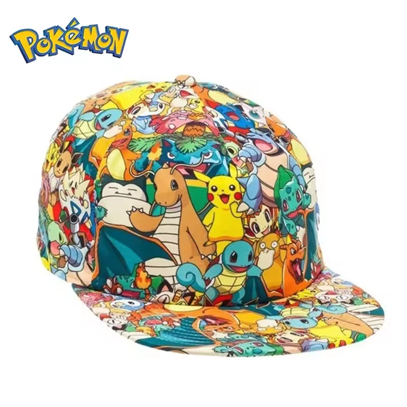 Pokemon Pikachu Baseball Cap Peaked Cap Cartoon Anime Figures Flat Brim ...