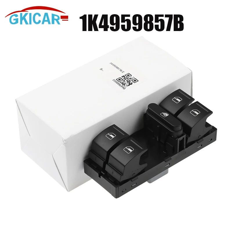 1K4959857B 10 Pins Electric Master Window Switch For VW Jetta Golf MK5 ...