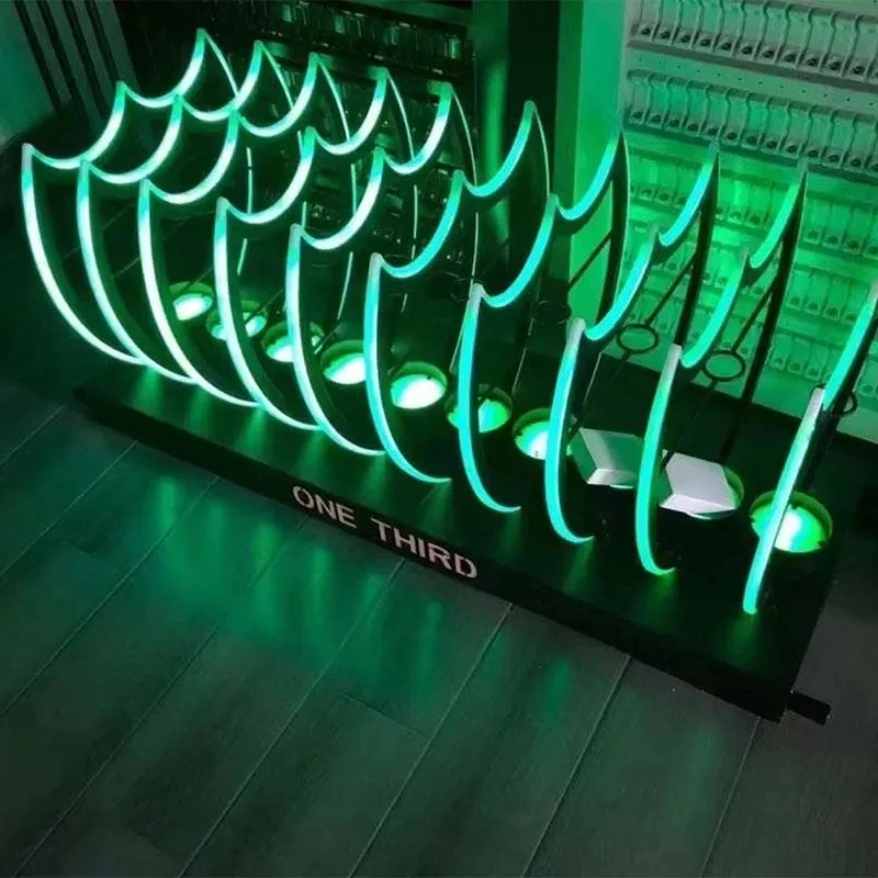 Nightclub-LED-Airplane-10-bottles-Sheild-Dom-Perignon-Champagne-Carrier ...