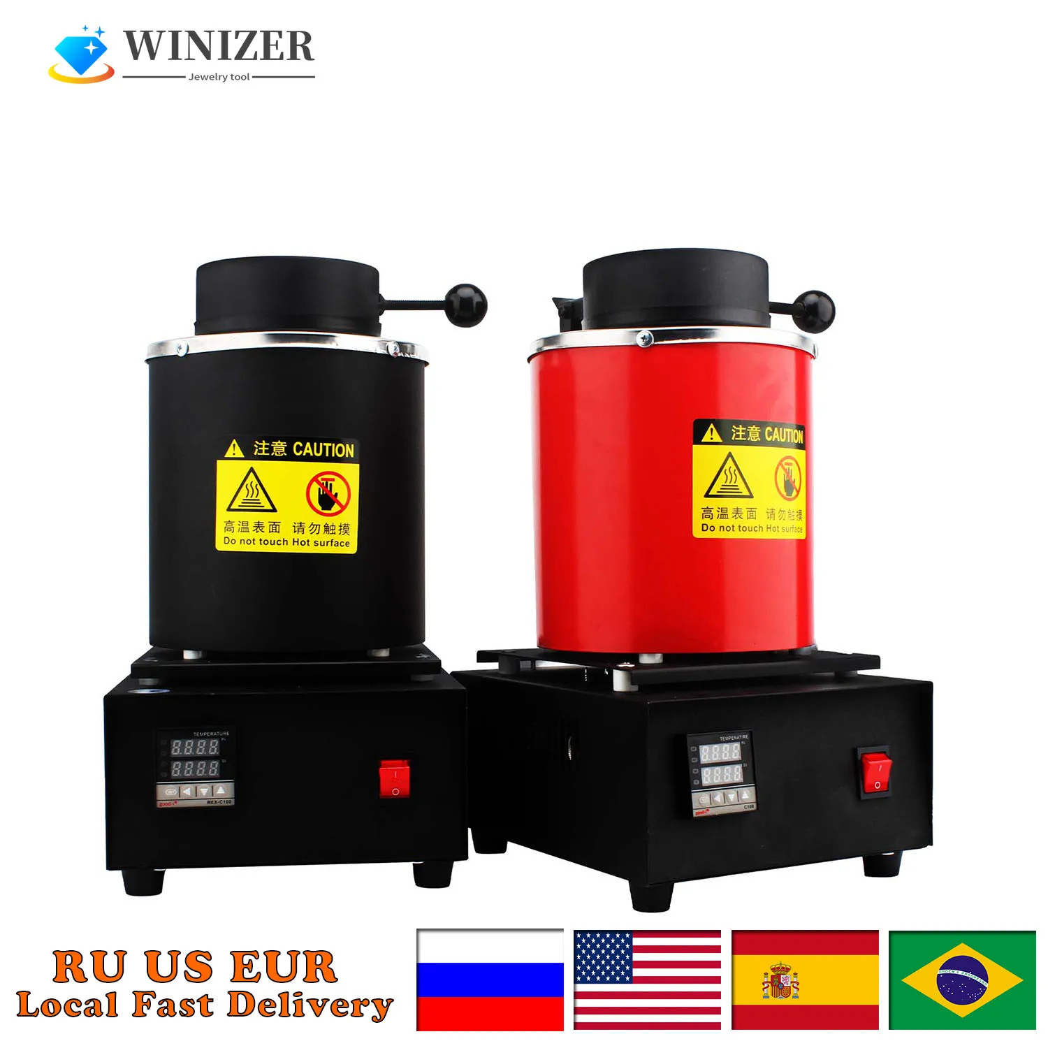 Portable Melting Furnace 2102 ℉ High Temperature Metal Casting for Gold ...