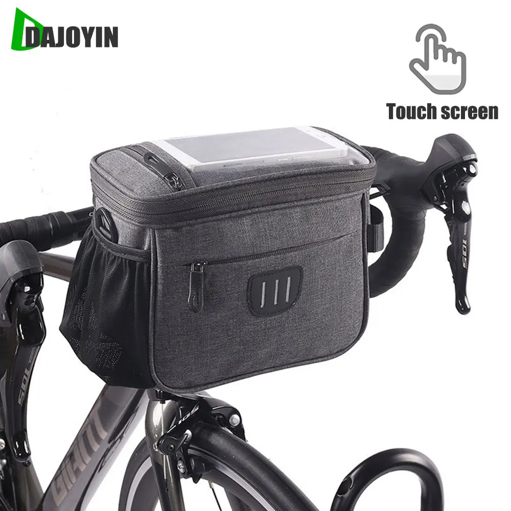 5L-Bicycle-Handlebar-Bag-Bike-Front-Tube-Pannier-Bike-Baskets-Touch ...
