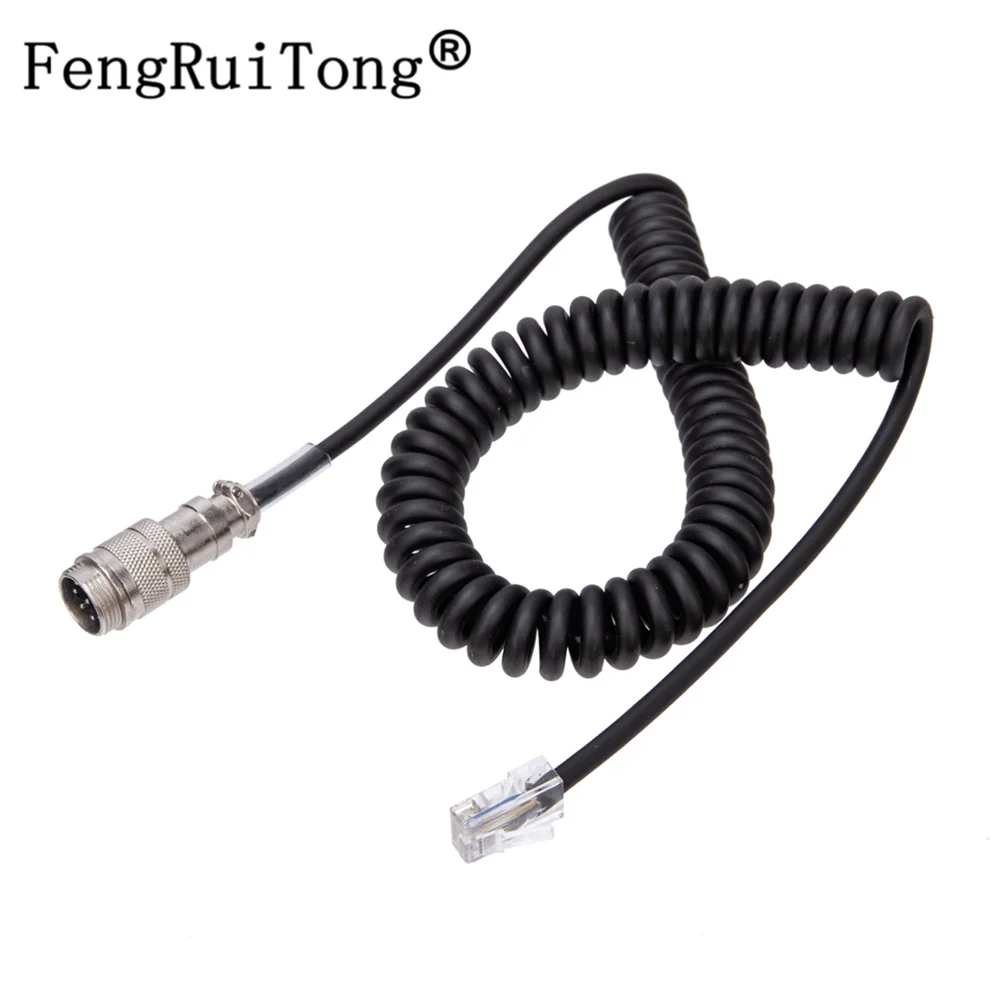 Round 8 Pin Male To 8 Pin RJ-45 Microphone Adapter Cable for Yaesu MD ...