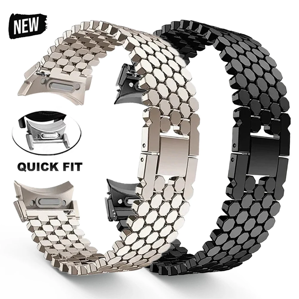 Premium Stainless Steel Smartwatch Band - No Gap Design, Quick Fit ...