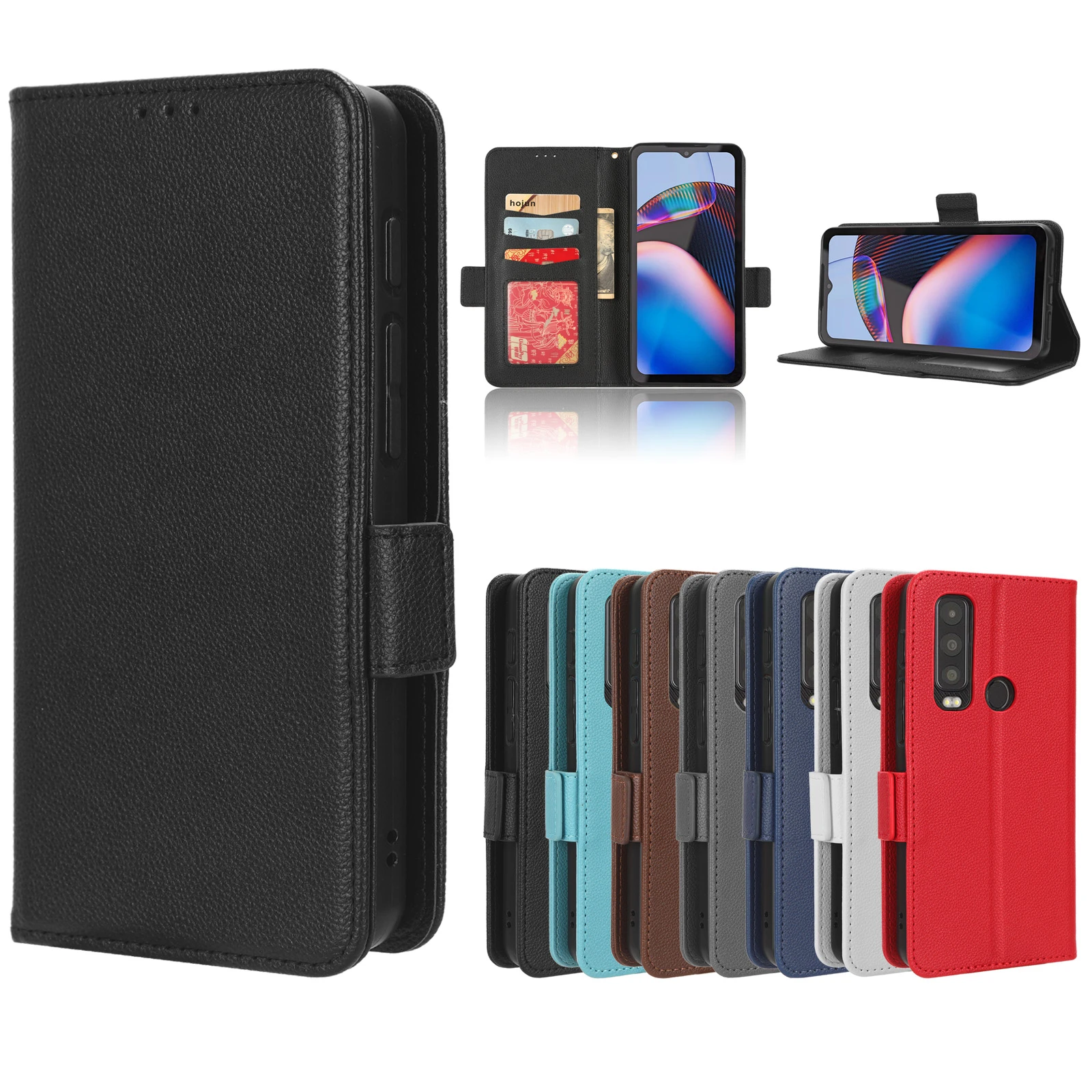For Motorola Moto Defy 2 5G Case Luxury Flip PU Leather Wallet Lanyard ...