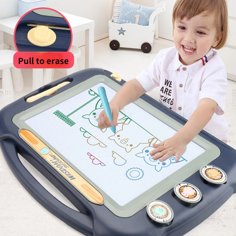 Kids Big Size Erasable Magnetic Writing Drawing Painting Board Set ...