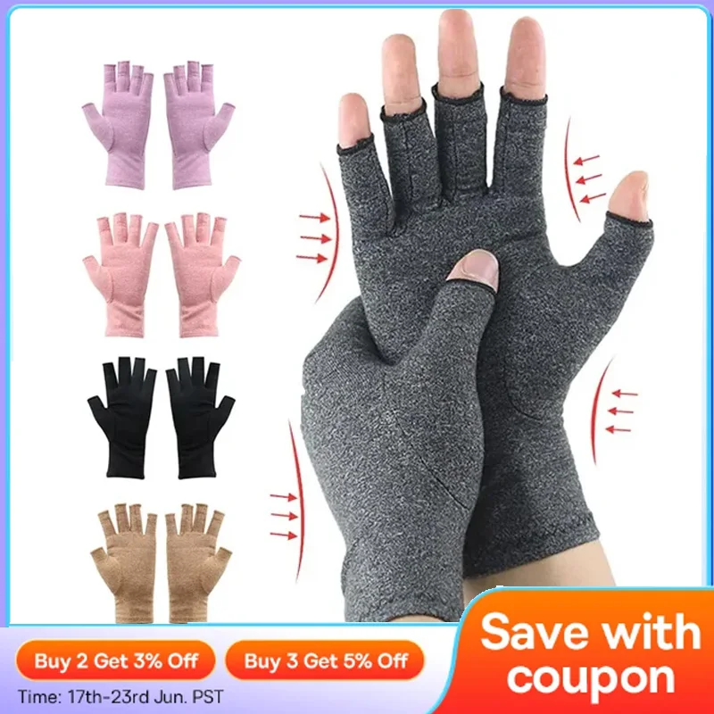 1-Pair-Compression-Arthritis-Gloves-Wrist-Support-Joint-Pain-Relief ...