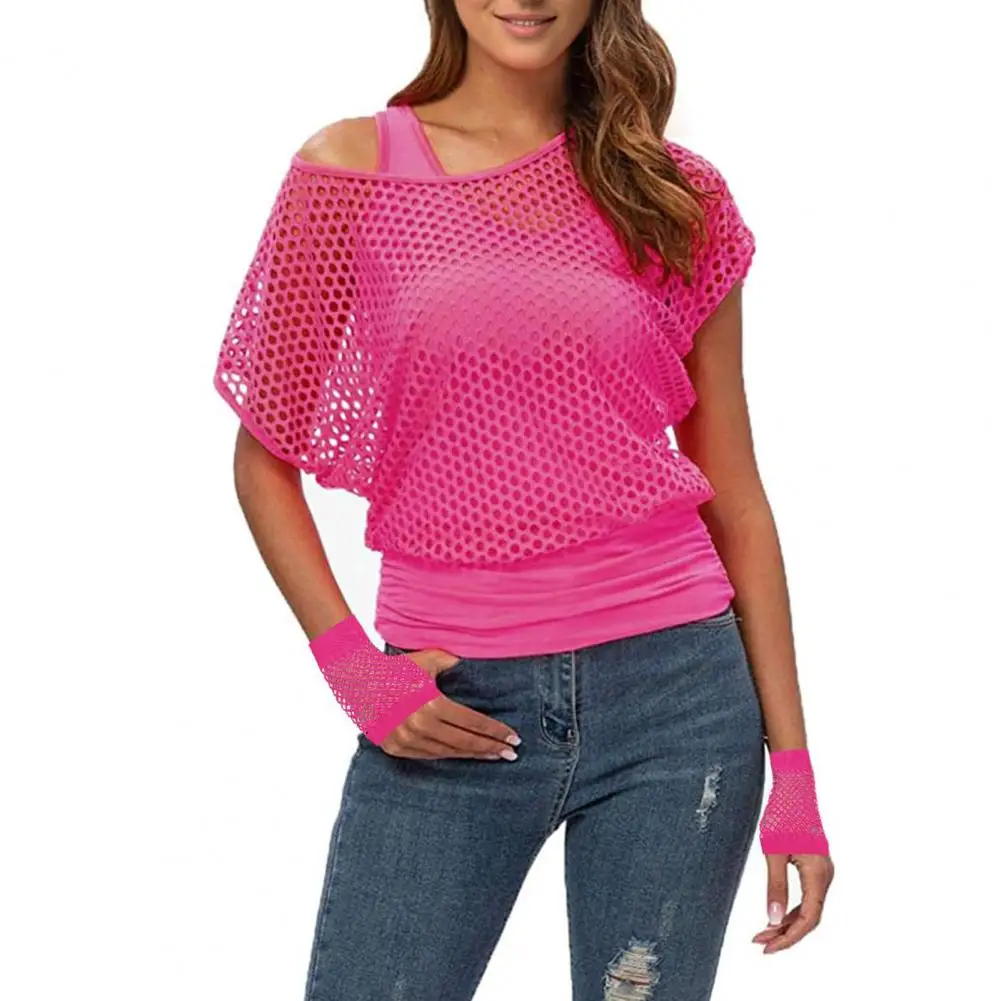 80s-Mesh-Shirt-Vest-Set-Neon-Bright-Mesh-Top-Tank-Top-Women-s-Bright ...