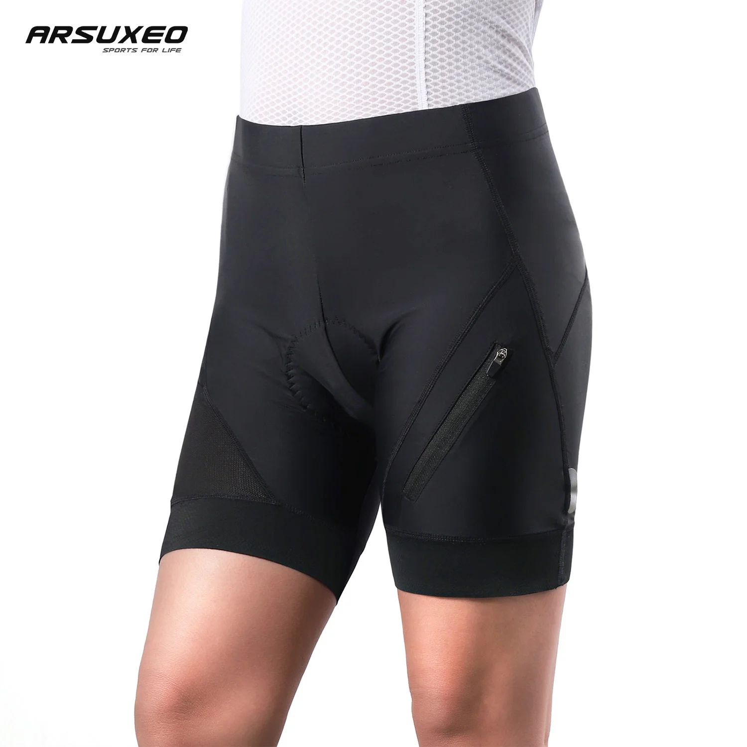 ARSUXEO-Women-s-Cycling-Shorts-Padded-Bicycle-Compression-Tight-Road ...