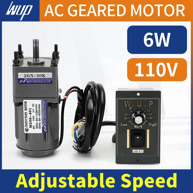 110V-6W-AC-Gear-Reducer-Motor-Speed-Adjustable-AC-Reversible-Gear-Motor-with-Speed-Controller ...