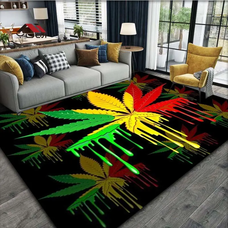 Weed-Pattern-Carpet-for-Living-Room-Modern-Luxury-Decor-Sofa-Table ...