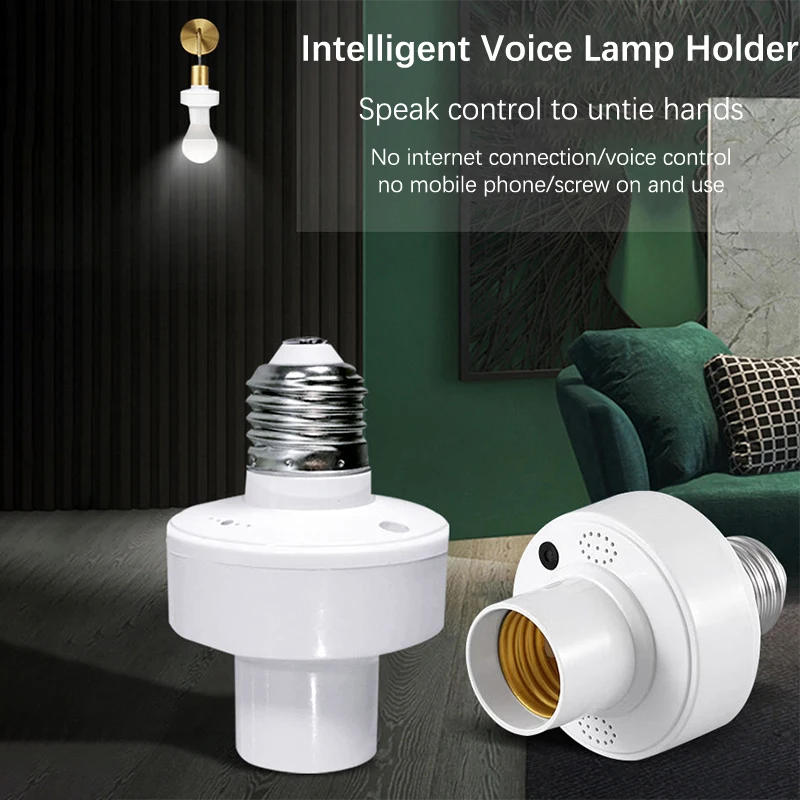 1Pc-Offline-Intelligent-Voice-Lamp-Head-Socket-Adapter-LED-Lamp-Holder ...