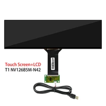 Original BOE 12.6 Inch NV126B5M-N42 NV126B5M 1920x515 SRGB TFT Touch Lcd Display Screen With ...