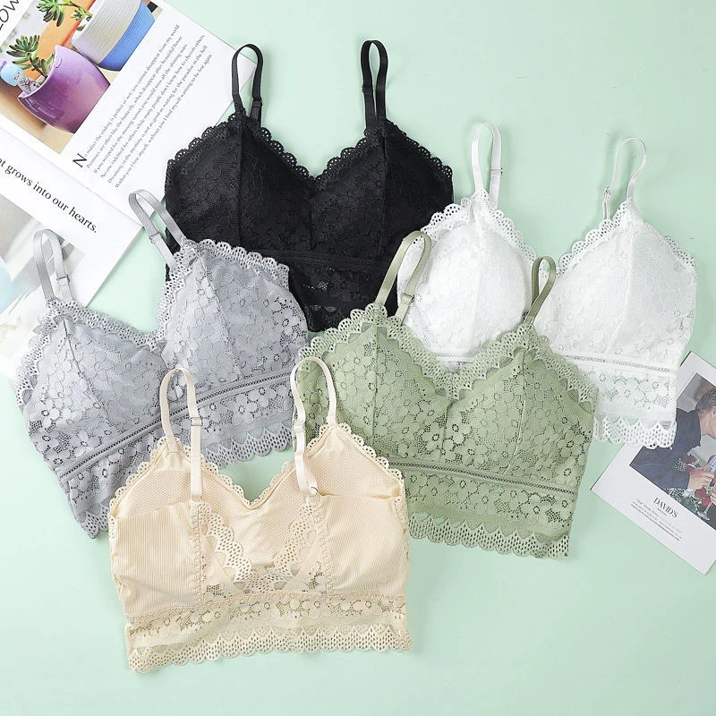 Lace Back Wrapped Chest With Chest Pads Gathered Bottom Tube Top Can ...