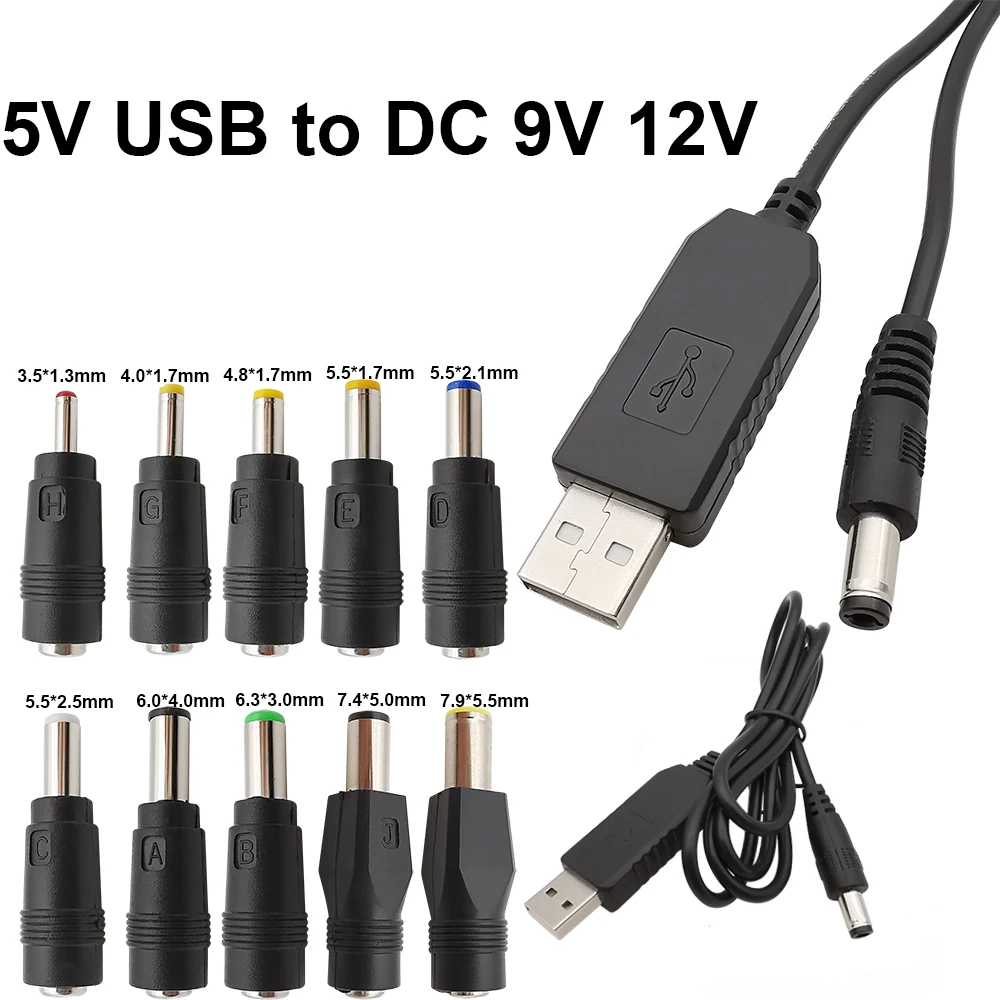 Cable-de-alimentaci-n-USB-a-DC-convertidor-Boost-de-5V-a-9V-y-12V ...
