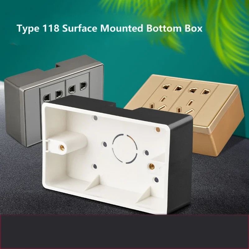 118-Type-Surface-Mounted-Socket-Switch-Bottom-Box-Thickened-Material ...