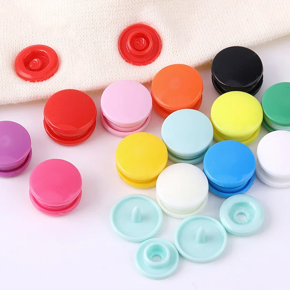 10-50-Sets-Round-Snaps-Buttons-For-Bib-T5-Plastic-Press-Button-Fastener ...