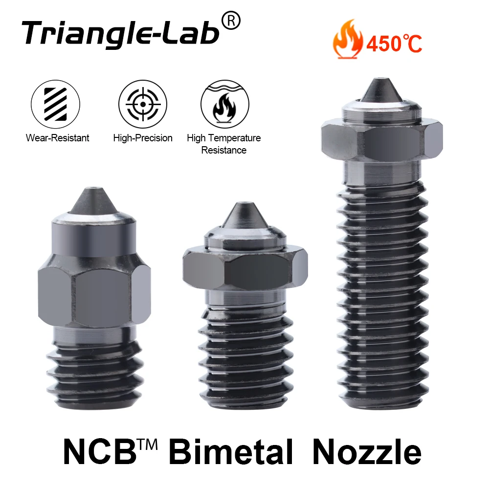 trianglelab NCB™ Nozzle V6 VOLCANO MK8 DLC Bimetal Hardened Steel ...
