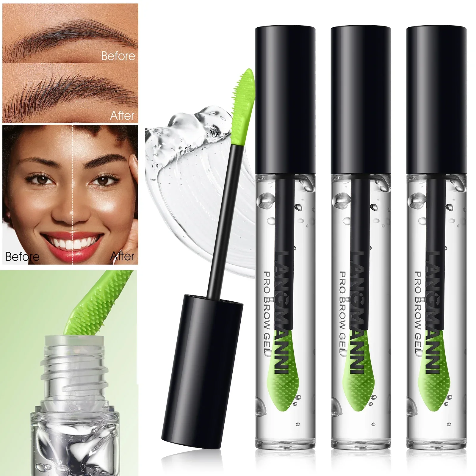 Eyebrow Styling Liquid Waterproof Transparent Eyebrow Eyelash Fixed Gel ...