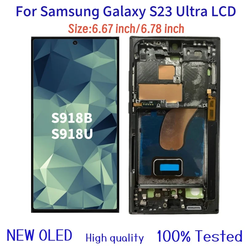 Super OLED display For Samsung Galaxy 5G S23 Ultra SM-S918 S918B S918U ...