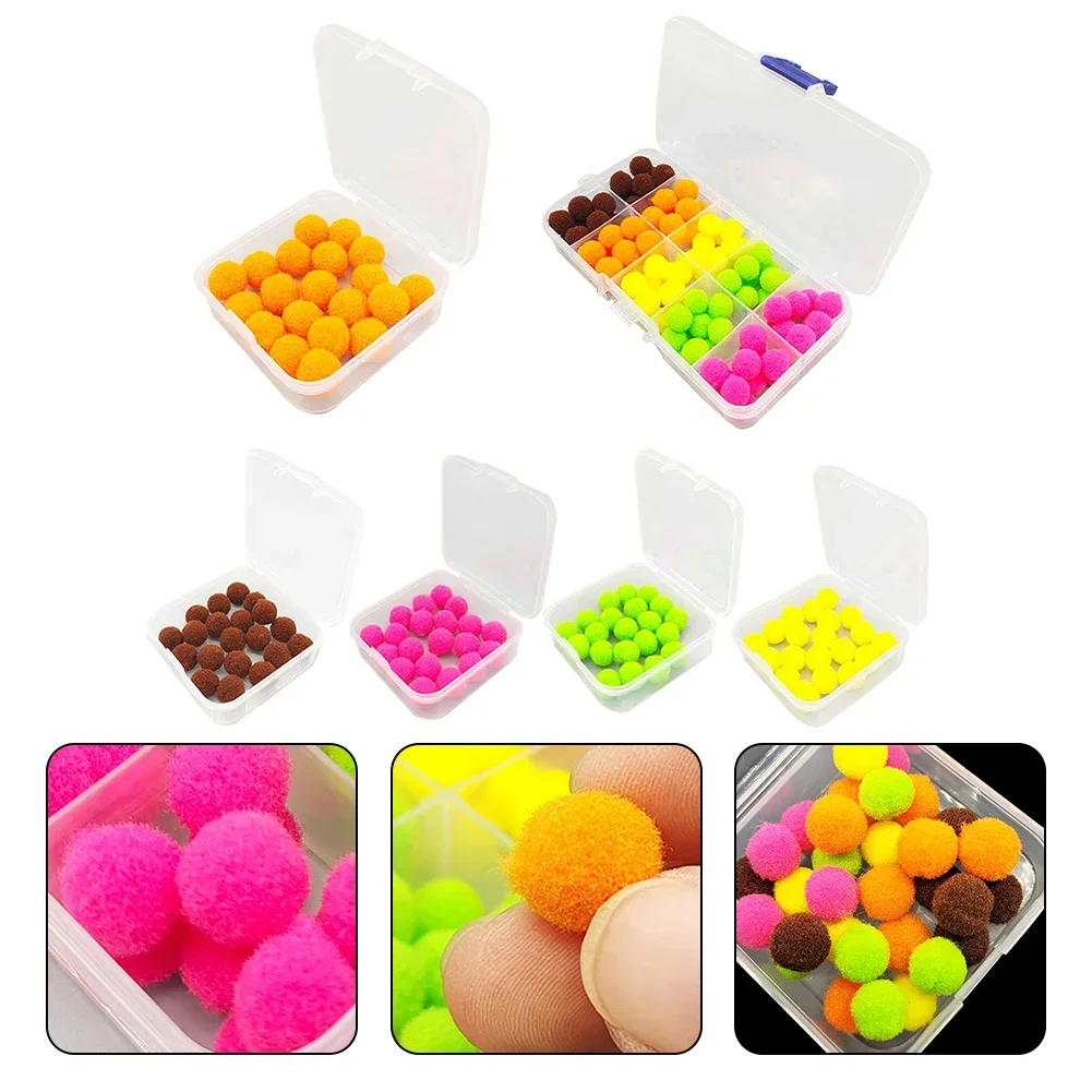Bright Color Fishing Bait Balls 20/100pcs 8-10mm Pop Up Boilie Buoyancy ...