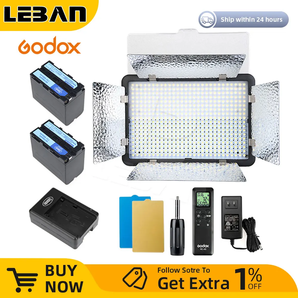 Godox-LED500LRW-5600K-500-LED-Video-Light-Lamp-Remote-for-DV-Camcorder ...