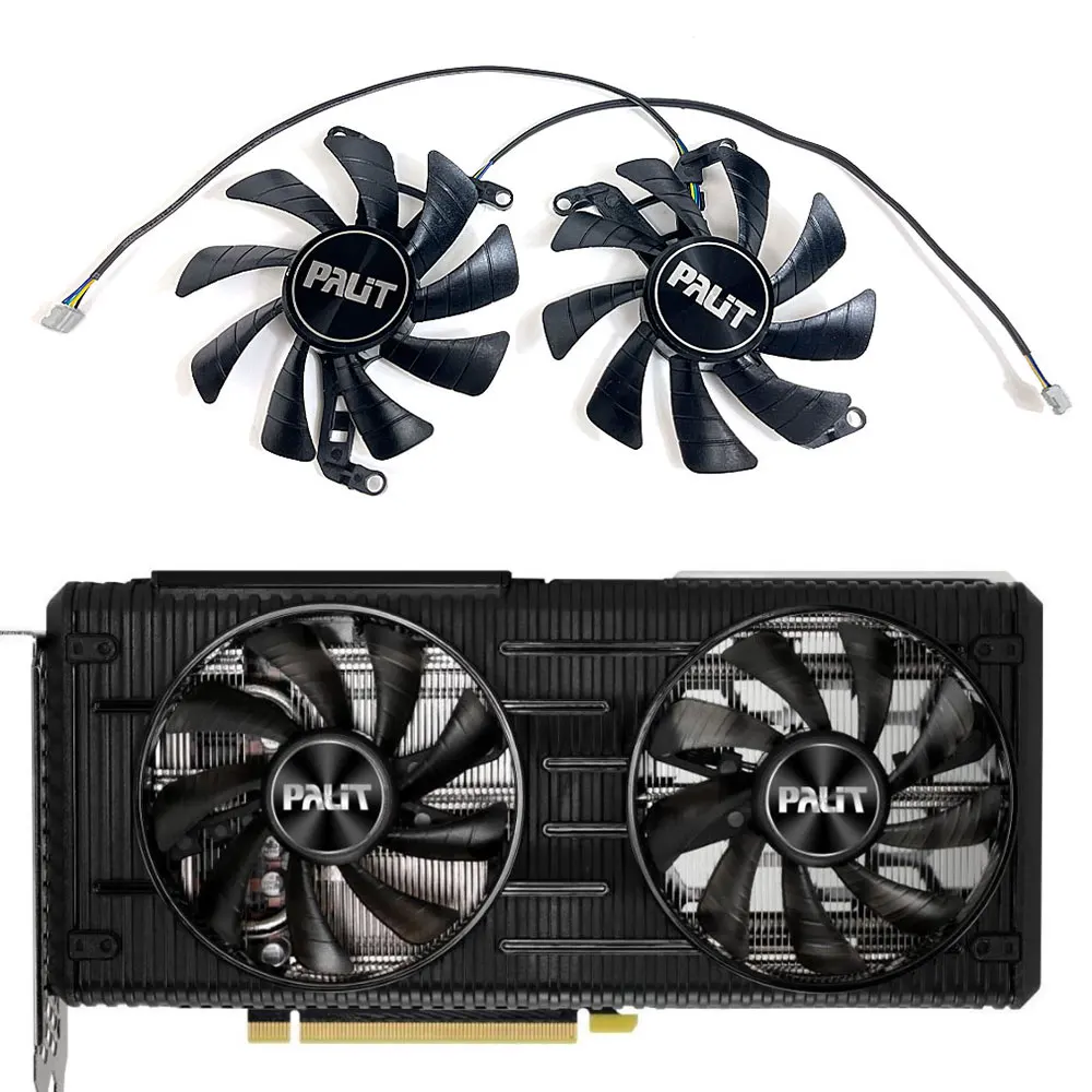 NEW 85MM RTX 3060 Dual GPU FAN，For PALIT RTX 3060 Dual、PALIT RTX 3060 ...