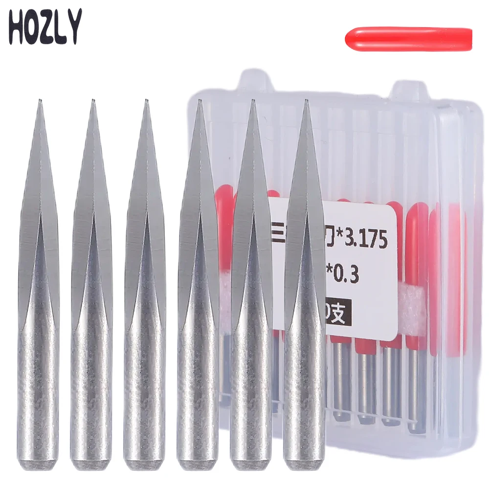 10Pcs-15-Degree-0-3mm-Carbide-Steel-CNC-Router-Tool-Pyramid-Engraving ...
