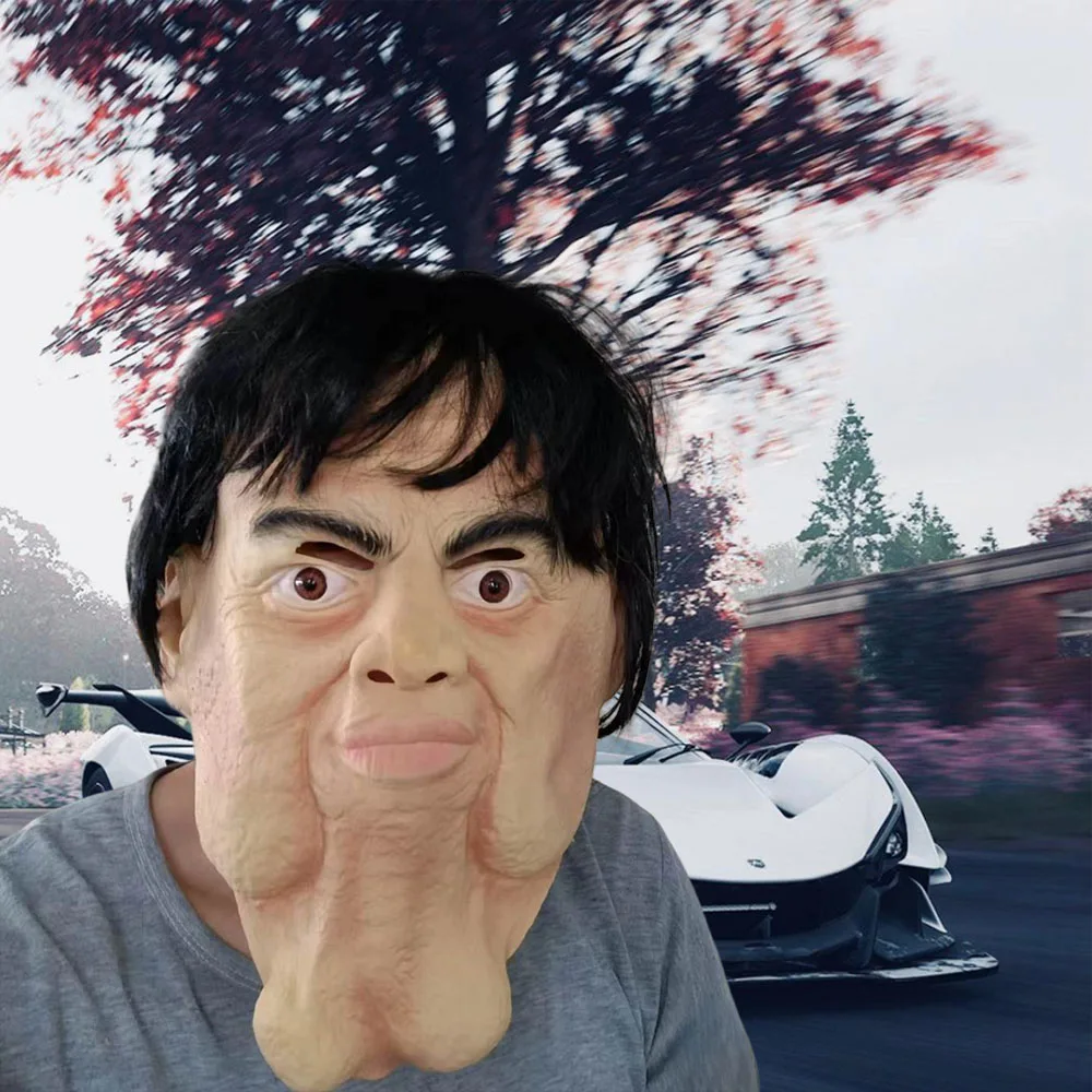 Headgear-halloween-Party-Costume-Props-Cosplay-Old-Lady-Mask-With-White ...