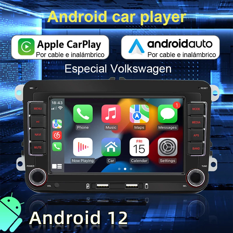 Multimedia-car-radio-with-GPS-Android-player-Universal-Carplay-Wifi-for ...