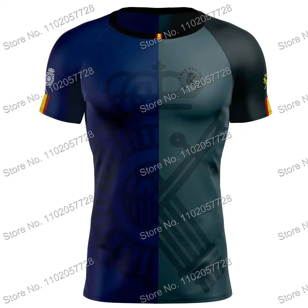 Maillot Tech Tee Spain National Police and Civil Guard t shirt Outdoor ...
