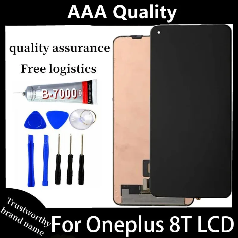 100-Tested-6-55-AMOLED-For-OnePlus-8t-1-8TLCD-Display-Touch-Screen ...