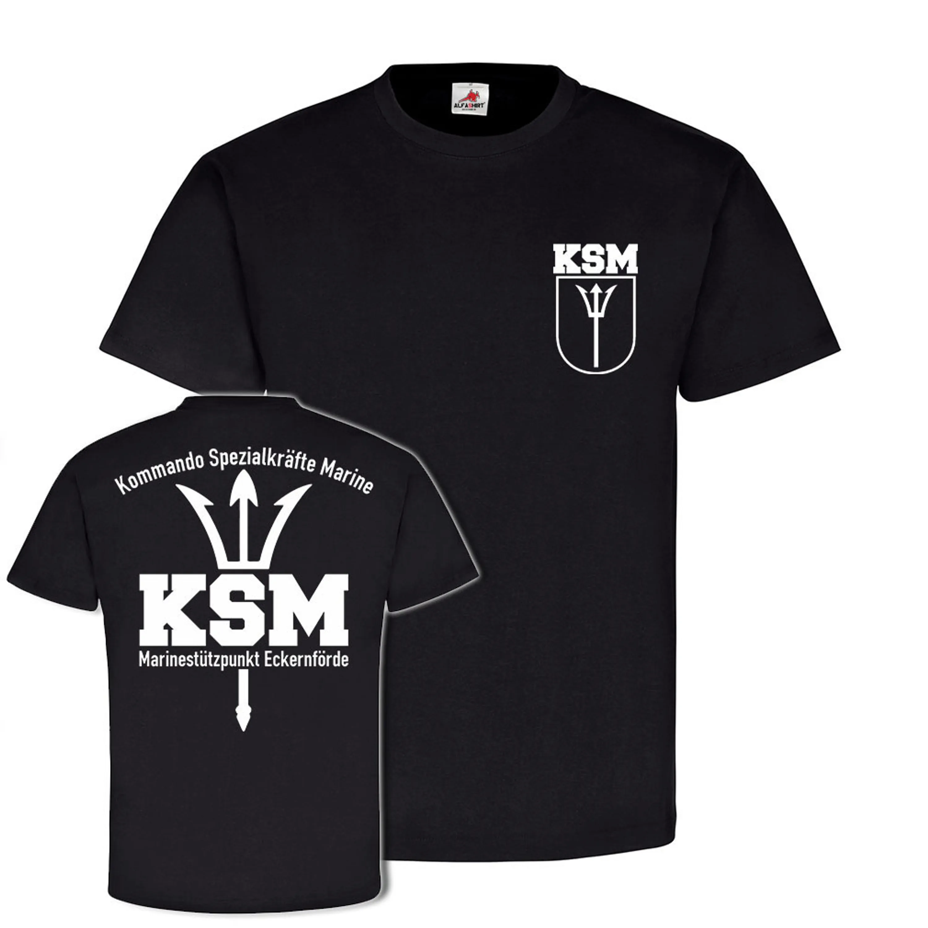 Bundeswehr-KSM-Command-Special-Forces-Marine-Trident-T-Shirt-Short ...