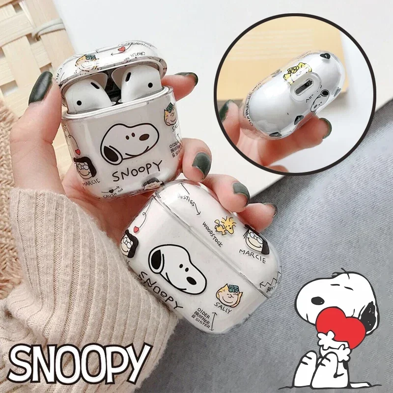 Cute-Snoopy-Cover-For-Airpods-1-2-3-Earphone-Coque-PC-Hard-Headset-Case ...