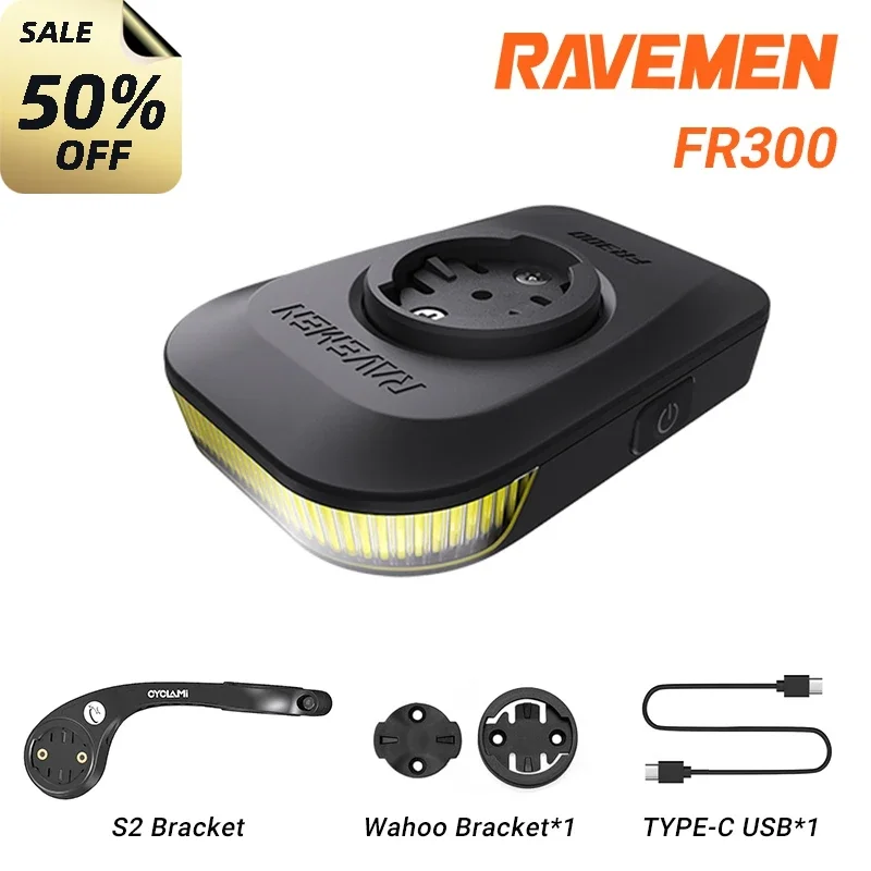 RAVEMEN-FR300-FR160-Bike-Daytime-Headlight-Compatible-with-Garmin-XOSS ...