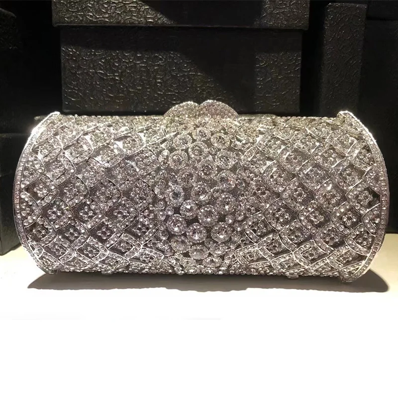 Silver-Fish-Scales-Women-Evening-Diamond-Bag-Luxury-Gold-Green-Lady ...