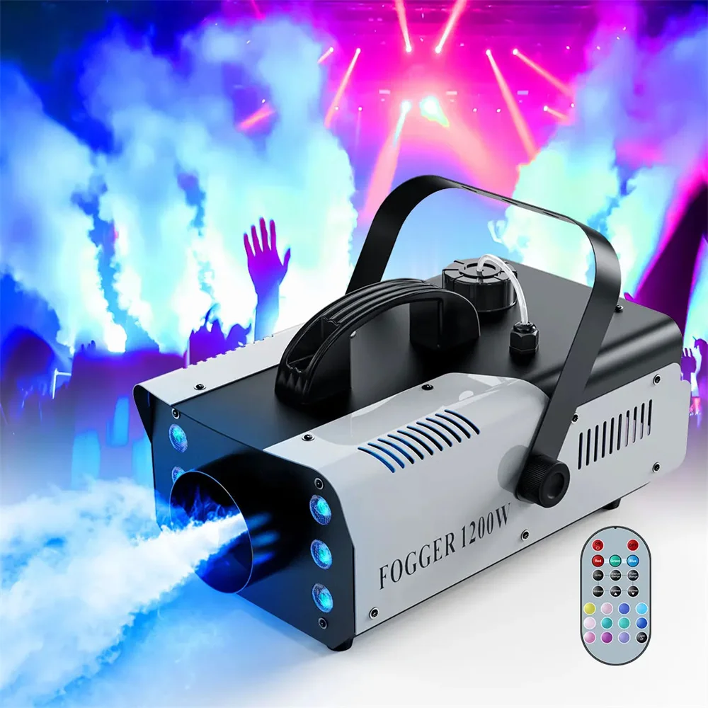 DayFlicker-1200W-Smoke-Machine-6-LEDs-RGB-Colorful-Fog-Ejector-Stage ...