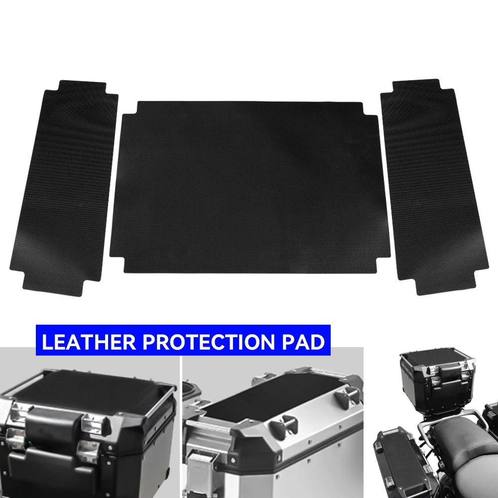 Motorcycles Leather Side Case Pads Pannier Cover Set Luggage Cases ...