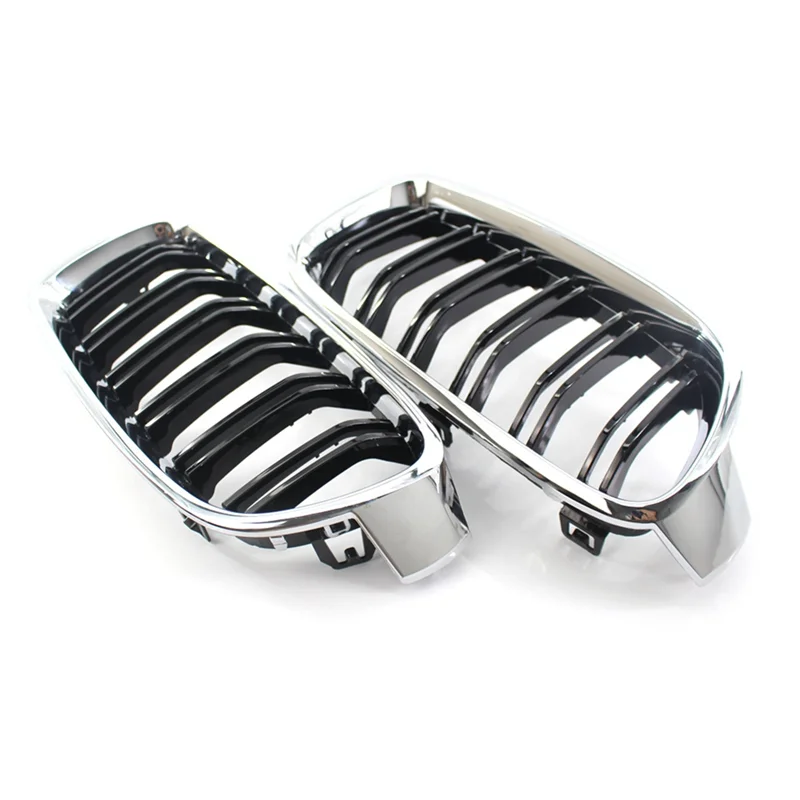 Kidney Replacement Front Grille Dual Slats For BMW 3 Series F30 F31 ...