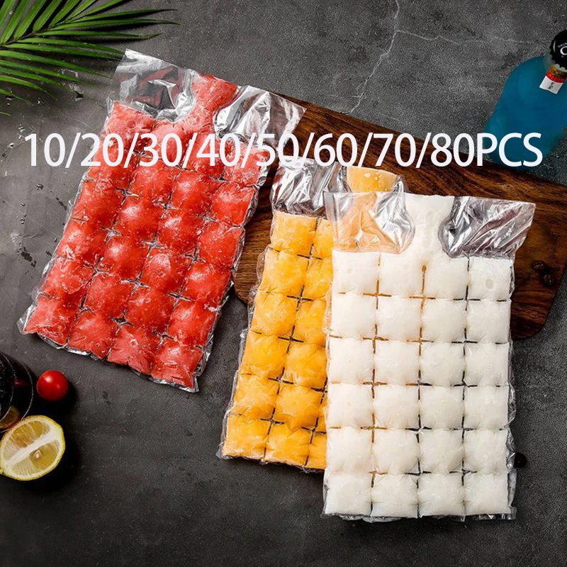 10-80Pcs-Disposable-Ice-making-Bags-Freezing-Maker-Ice-Cube-Bag-Self ...