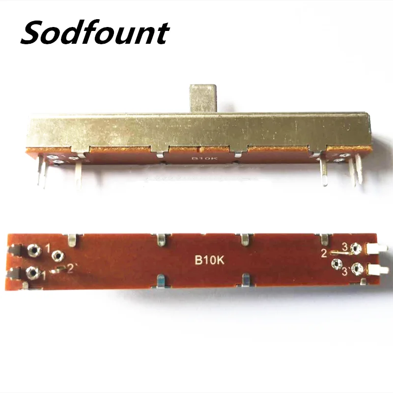 Mezclador-fader-B10K-de-doble-canal-potenci-metro-deslizante-recto-de-6 ...