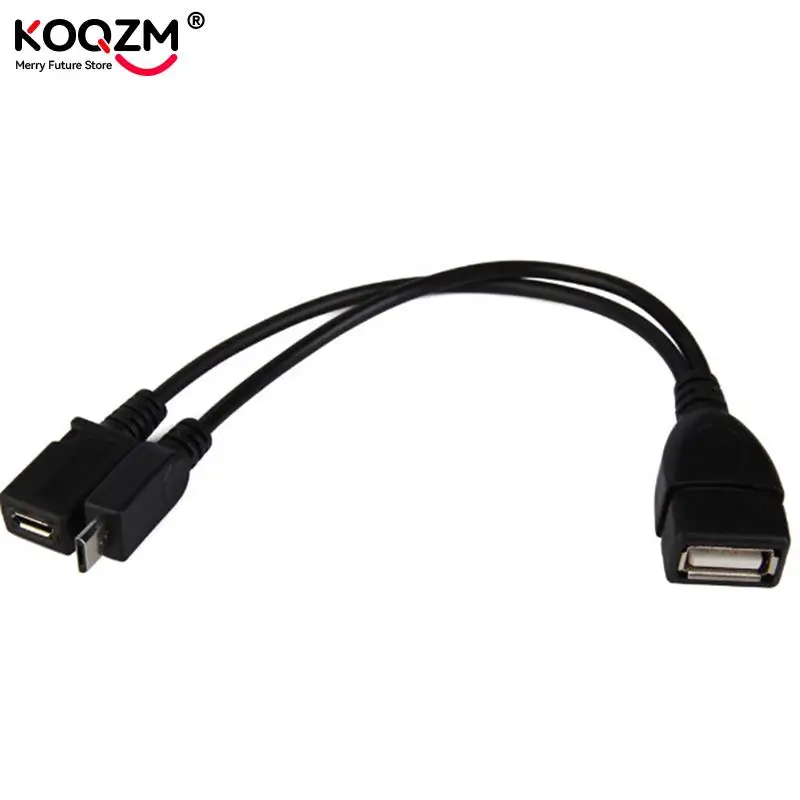 2 In 1 Otg Micro Usb Host Power Y Splitter Usb Adapter To Micro 5 Pin ...