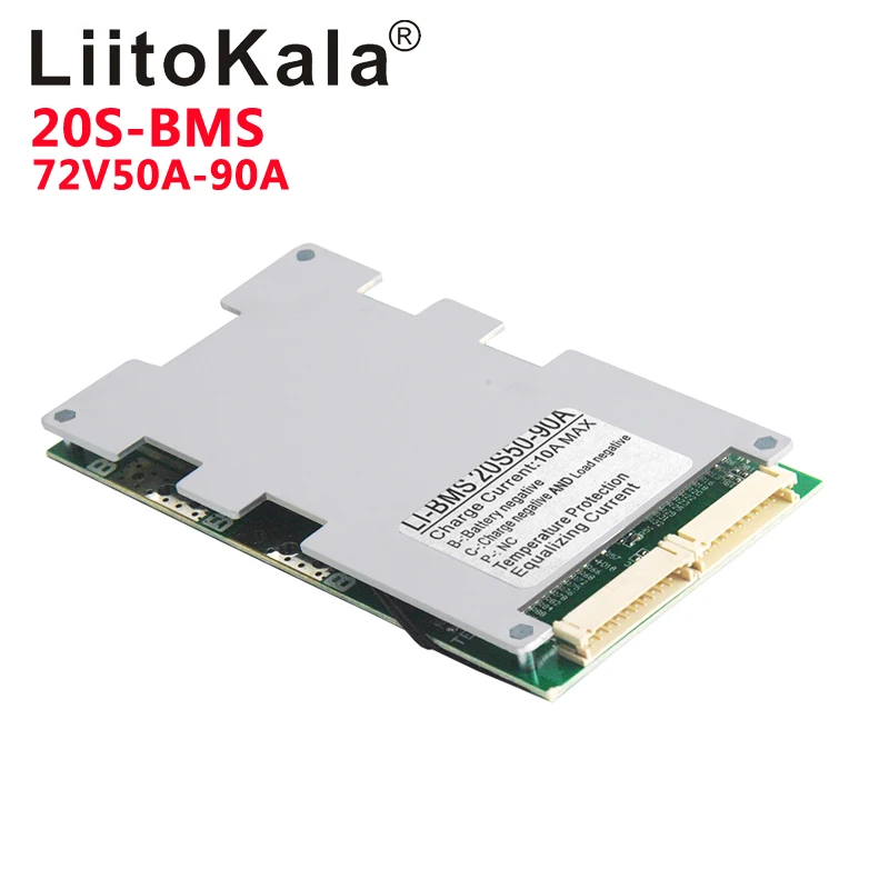LiitoKala 리튬 이온 배터리 충전기 보호 보드, 균형 기능 BMS, 10S, 13S, 16S, 20S, 36V, 48V ...