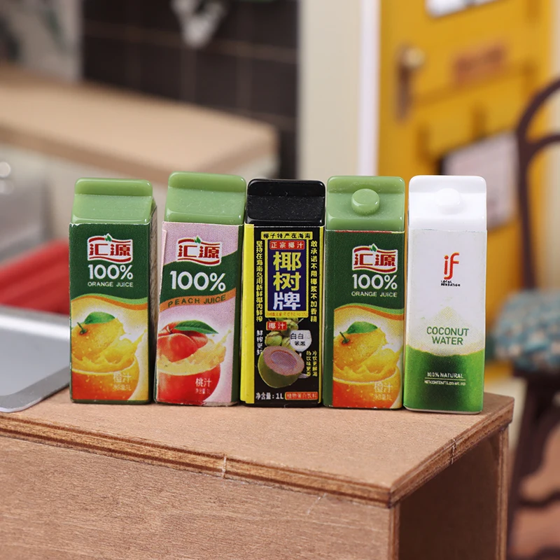 5Pcs-1-12-Dollhouse-Simulation-Fruit-Juice-Model-Dollhouse-Miniature ...